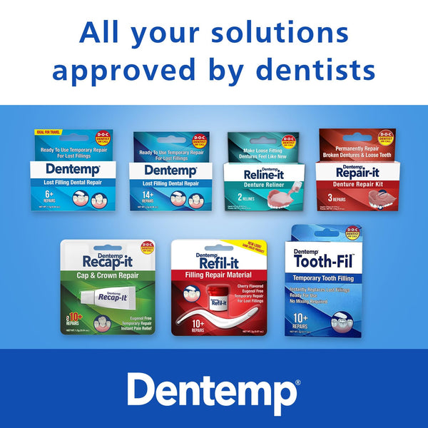 DENTEMP - Refil-It - Dental Repair Kit - Temporary Tooth Filling - Che ...