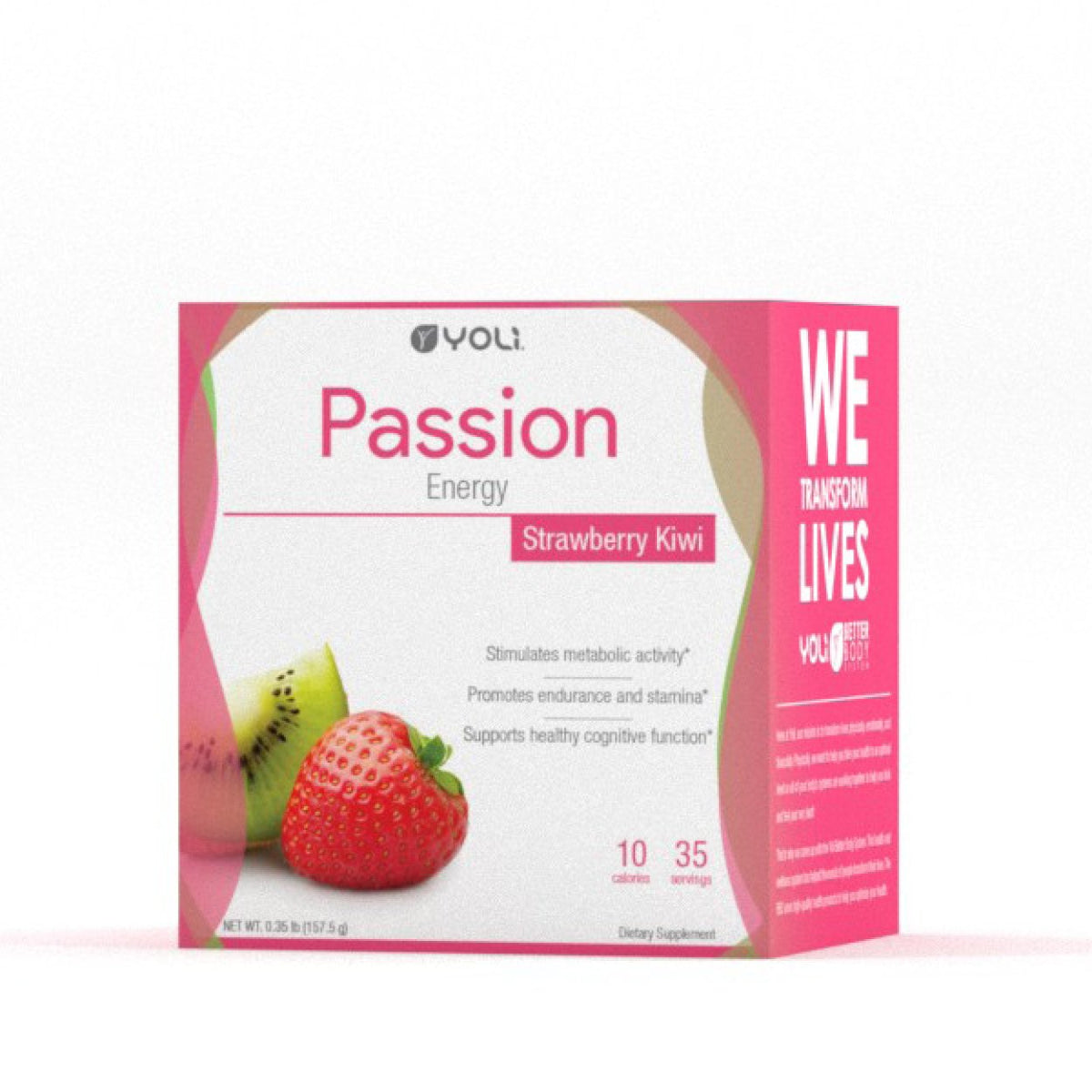 Yoli Passion Energy Drink Powder Mix - Natural Energy Drink Mix for En