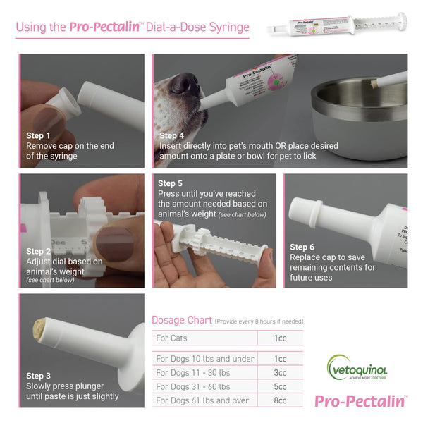 Vetoquinol Pro-Pectalin Oral Paste for Dogs & Cats – Chicken Flavor ...