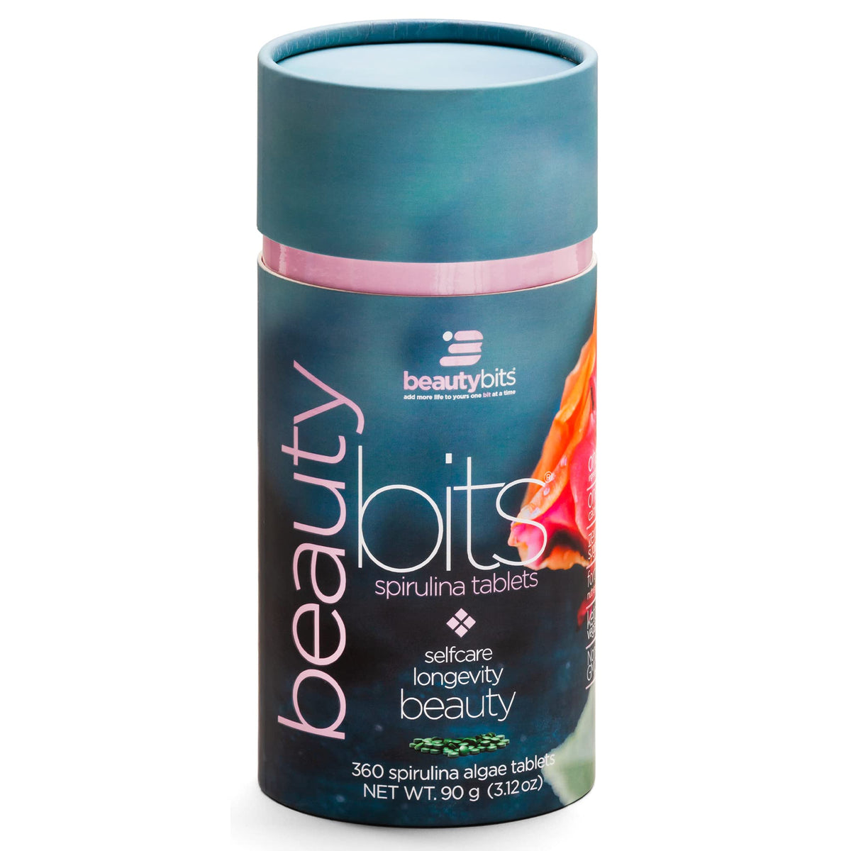 ENERGYBITS BEAUTYbits Pure Spirulina Algae Tablets, Superfood Tablets,