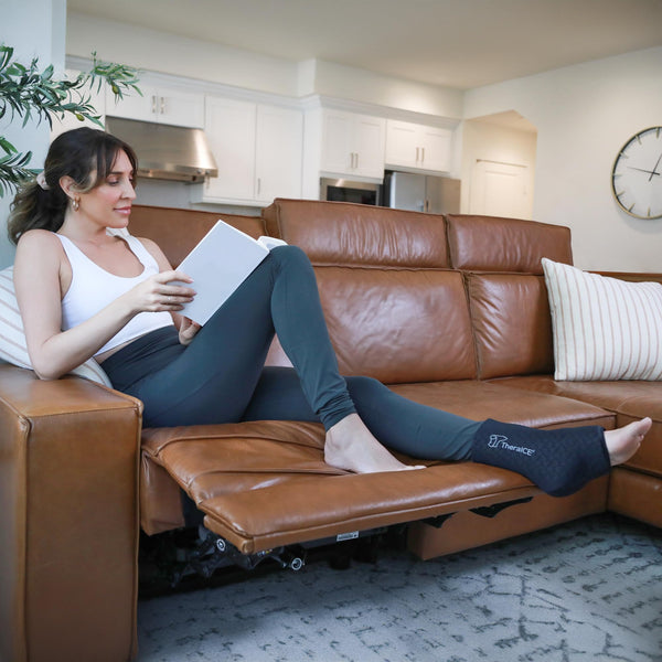 TheraICE Ankle Ice Pack Wrap PRO for Swelling, Reusable Ankle Ice Pack ...