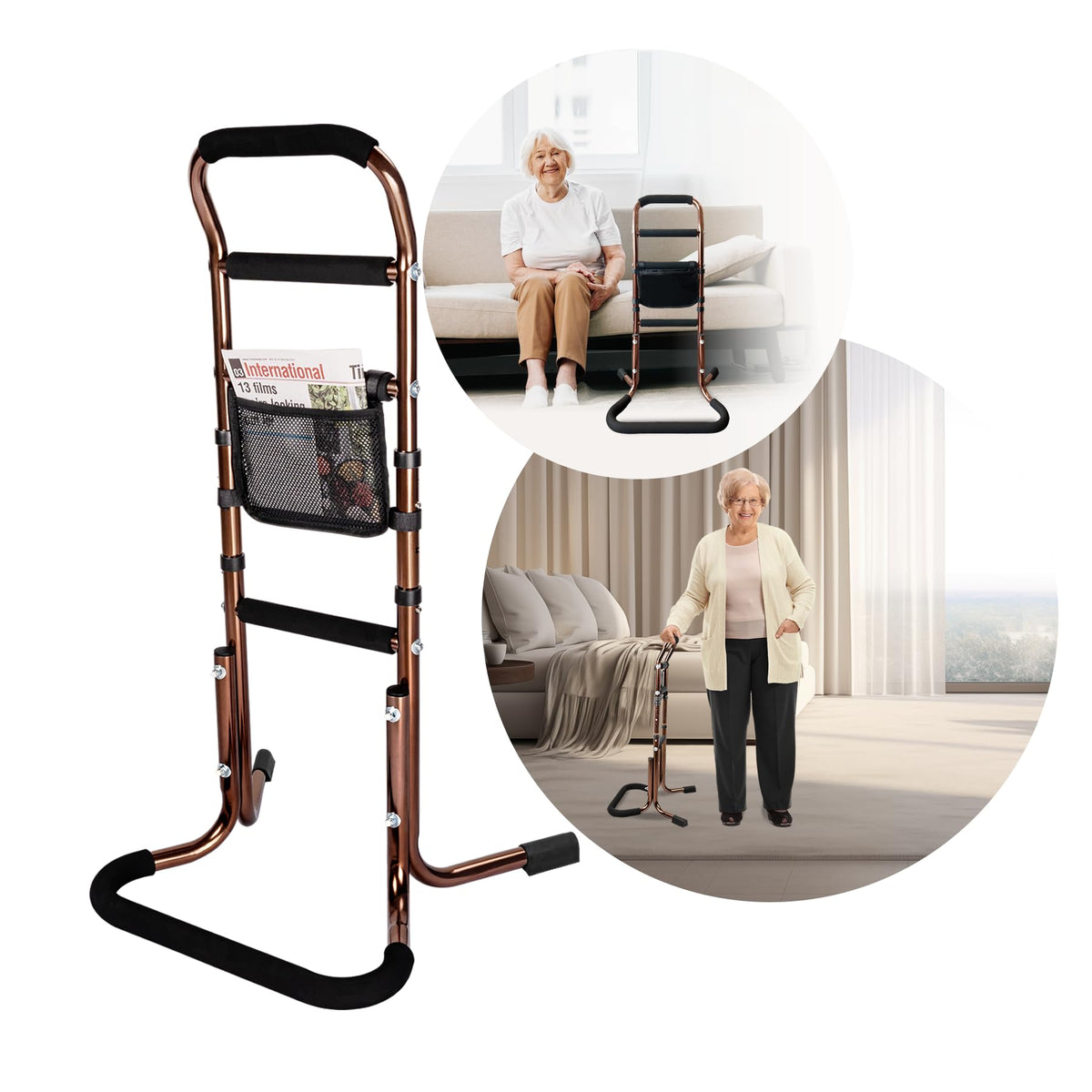 HEPO Adjustable Stand Assist Aid for Elderly, Chair Assist for Elderly