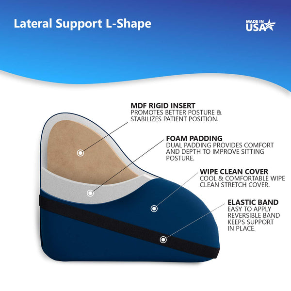 NYOrtho Wheelchair Lateral Support - L-Shape Padded Lateral Support Cu ...