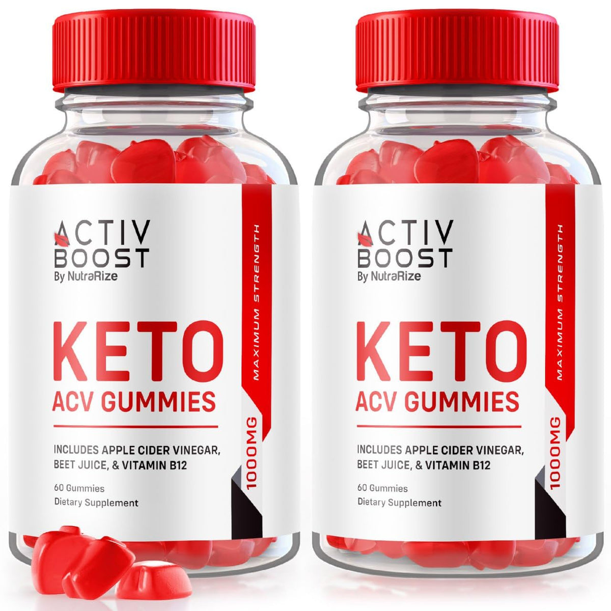 (2 Pack) Activ Boost Keto ACV Gummies - Activ Boost Keto Supplement, A