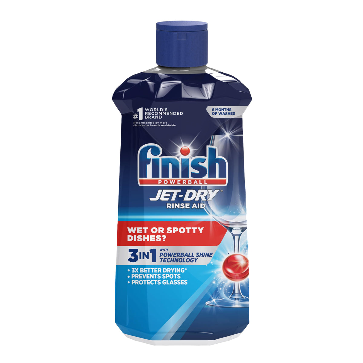 Finish Jet-Dry Liquid Rinse Aid, Dishwasher Rinse and Drying Agent, 16 ...
