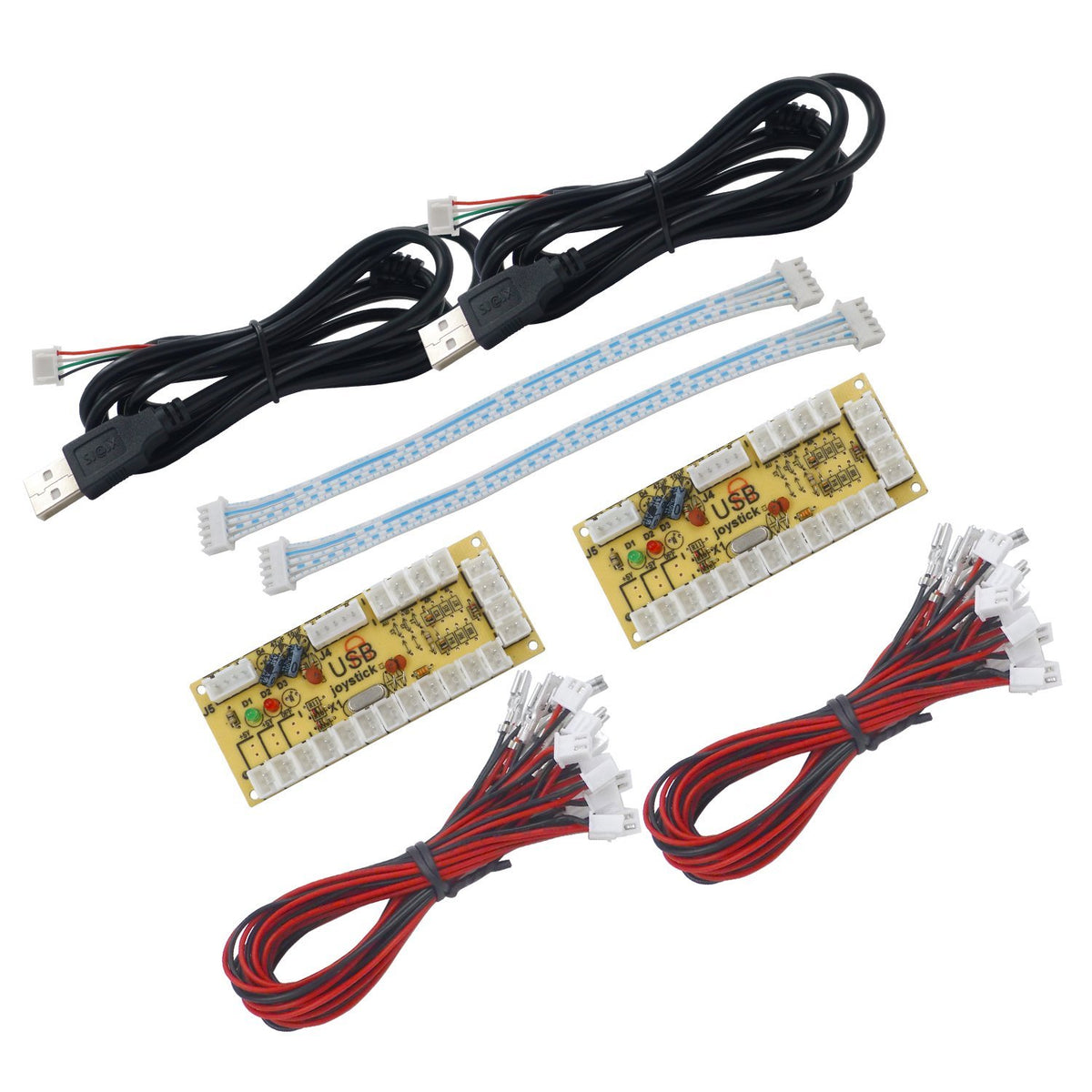 SJ@JX Arcade Game Controller USB Encoder Zero Delay 2 Player to Joysti