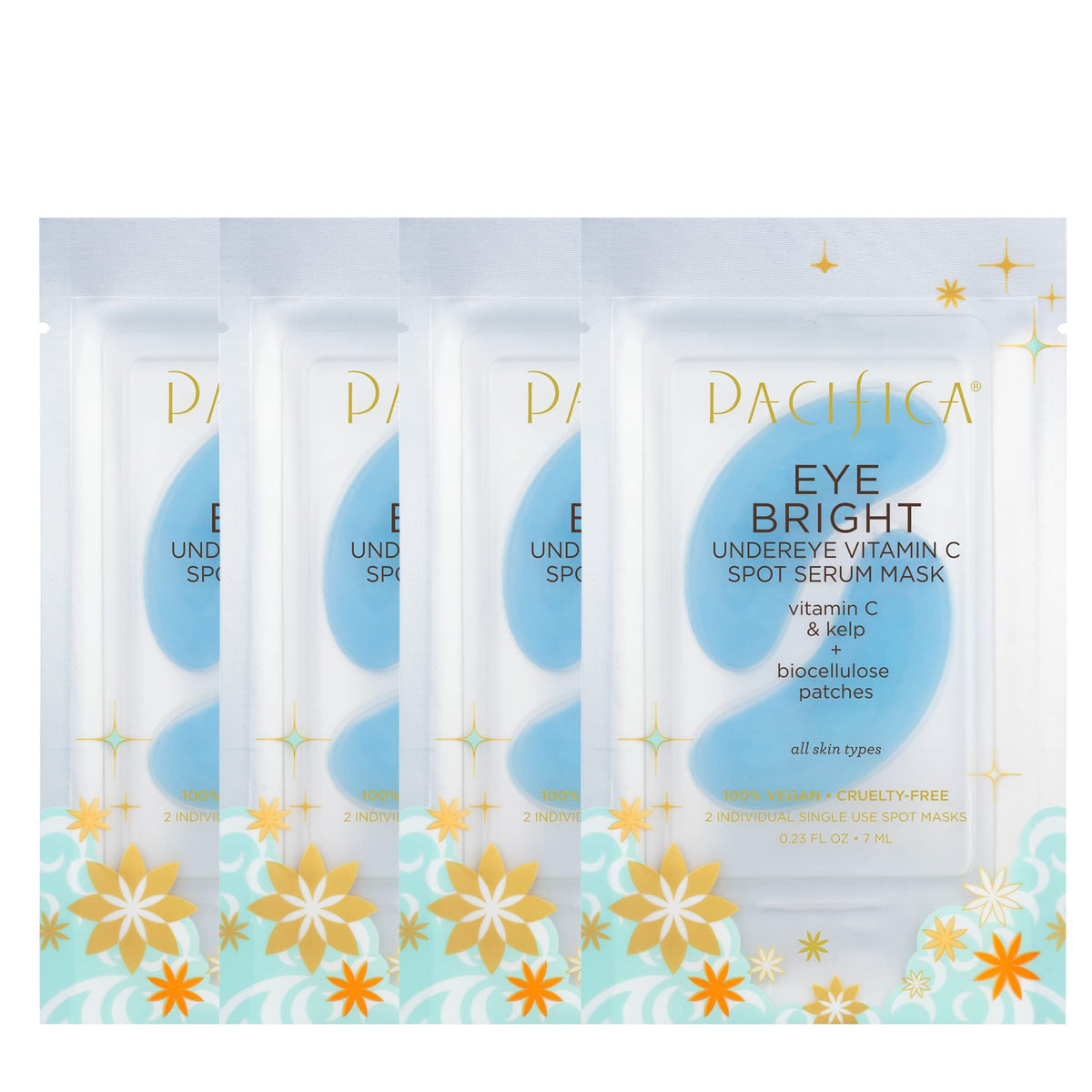 Pacifica Beauty Eye Bright Vitamin C Spot Serum Mask, Under Eye Patche