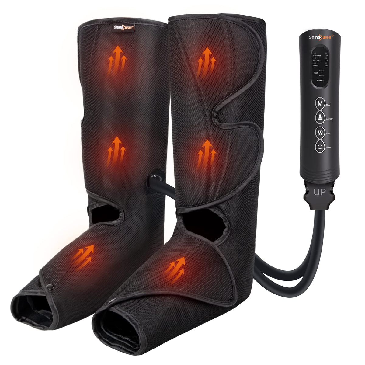 SHINE WELL Leg Massager for Circulation and Pain Relief, Leg Compressi ...