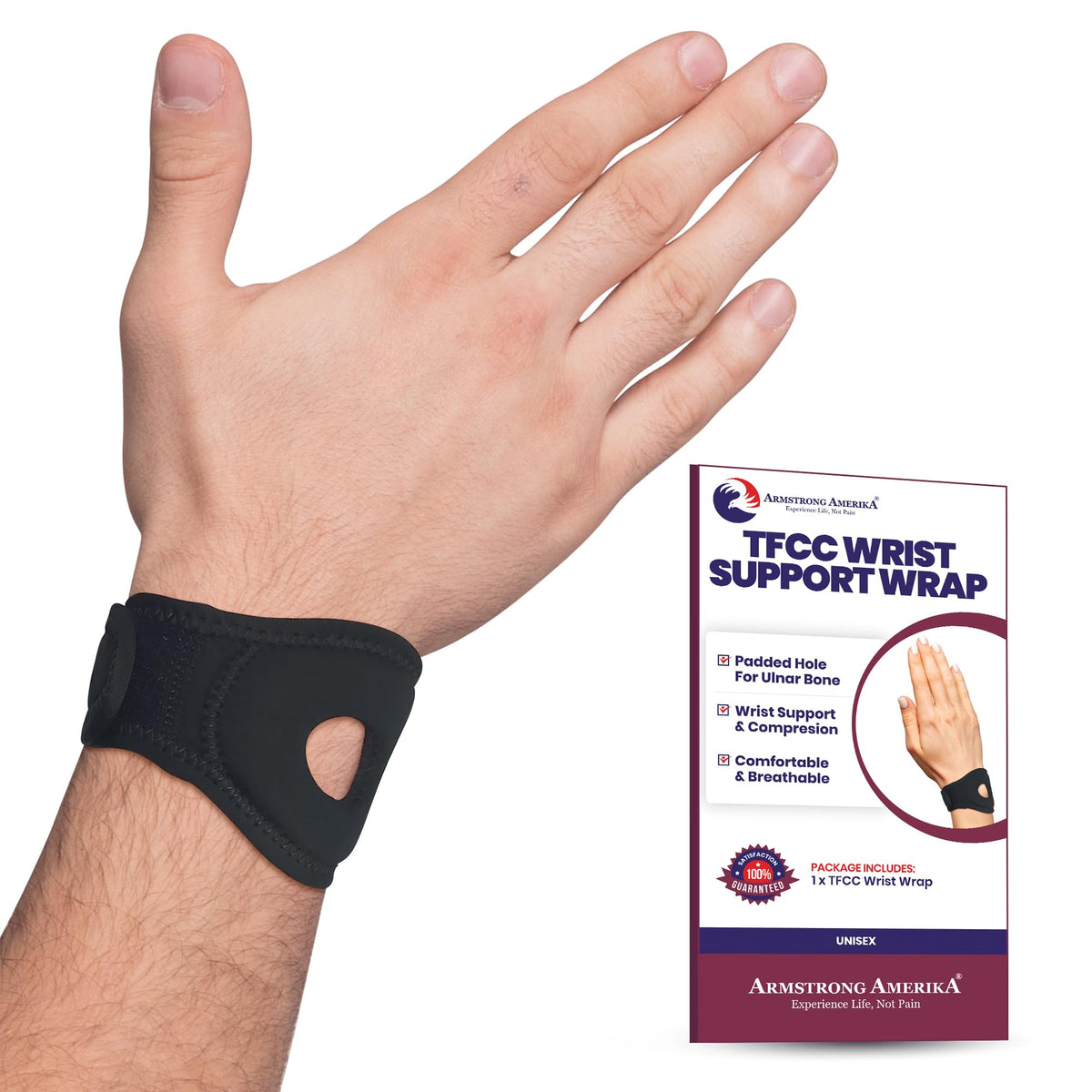 Wrist Wrap Compression Wrist Brace For TFCC Tears | Carpal Tunnel Pain