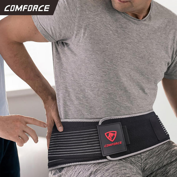 COMFORCE Sacroiliac Hip Belt with Ice Pack, Dual Adjustable and Compre ...