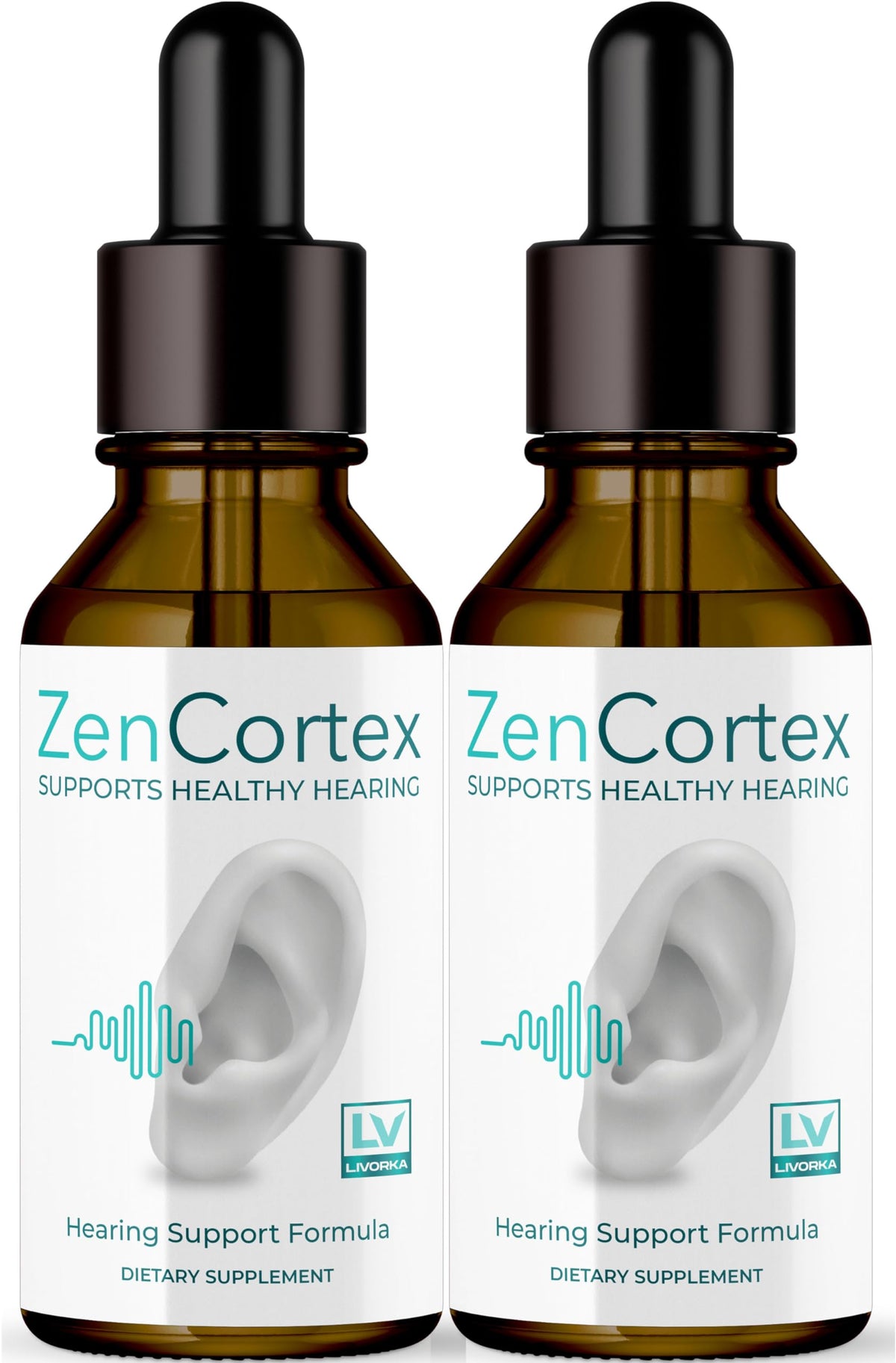 2 Pack - Zencortex - Zen Cortex Ear Drops, Zencortex 2 Bottle for 60 D