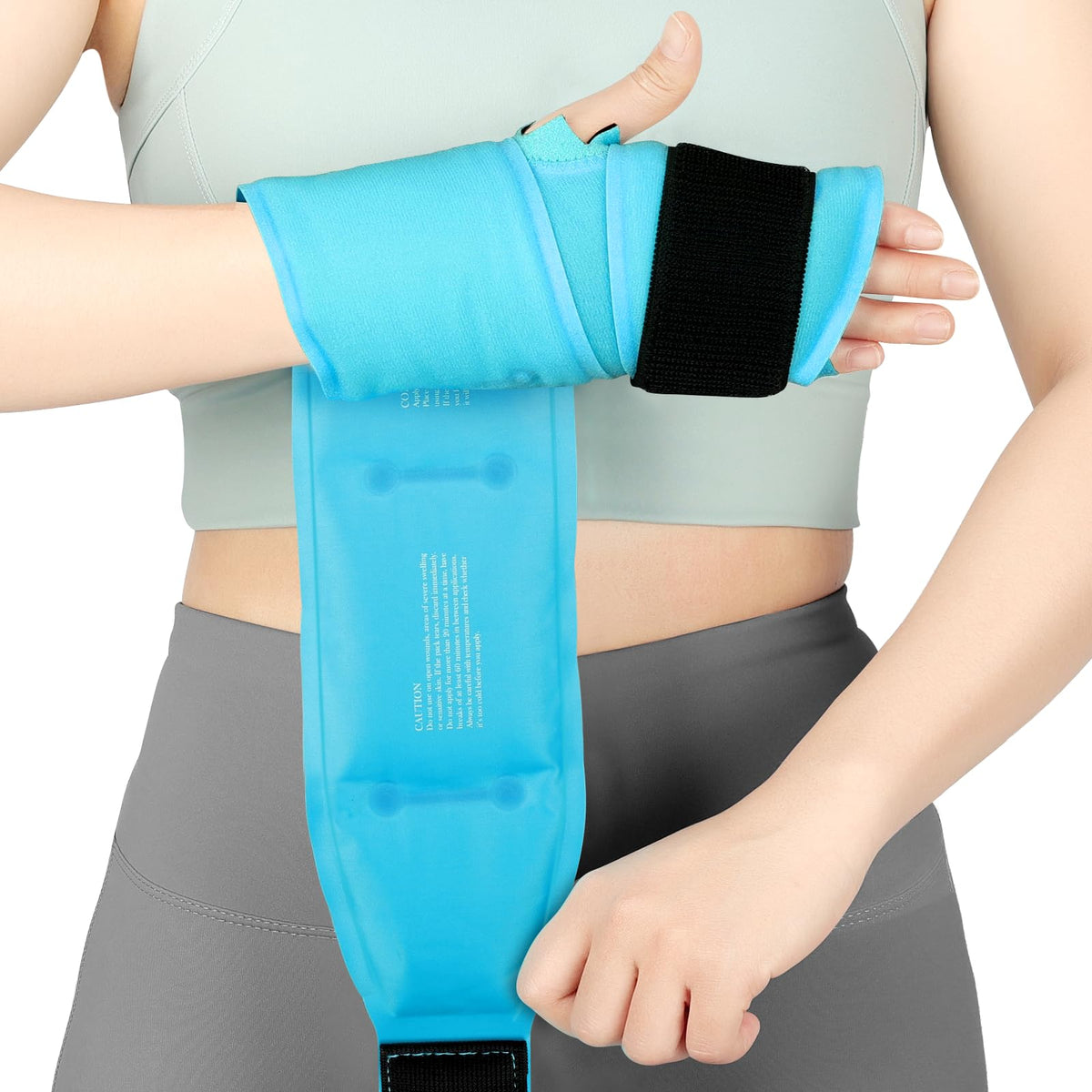 Comfytemp Wrist Ice Pack Wrap,33" Full Hand & Wrist Brace for Carpal T