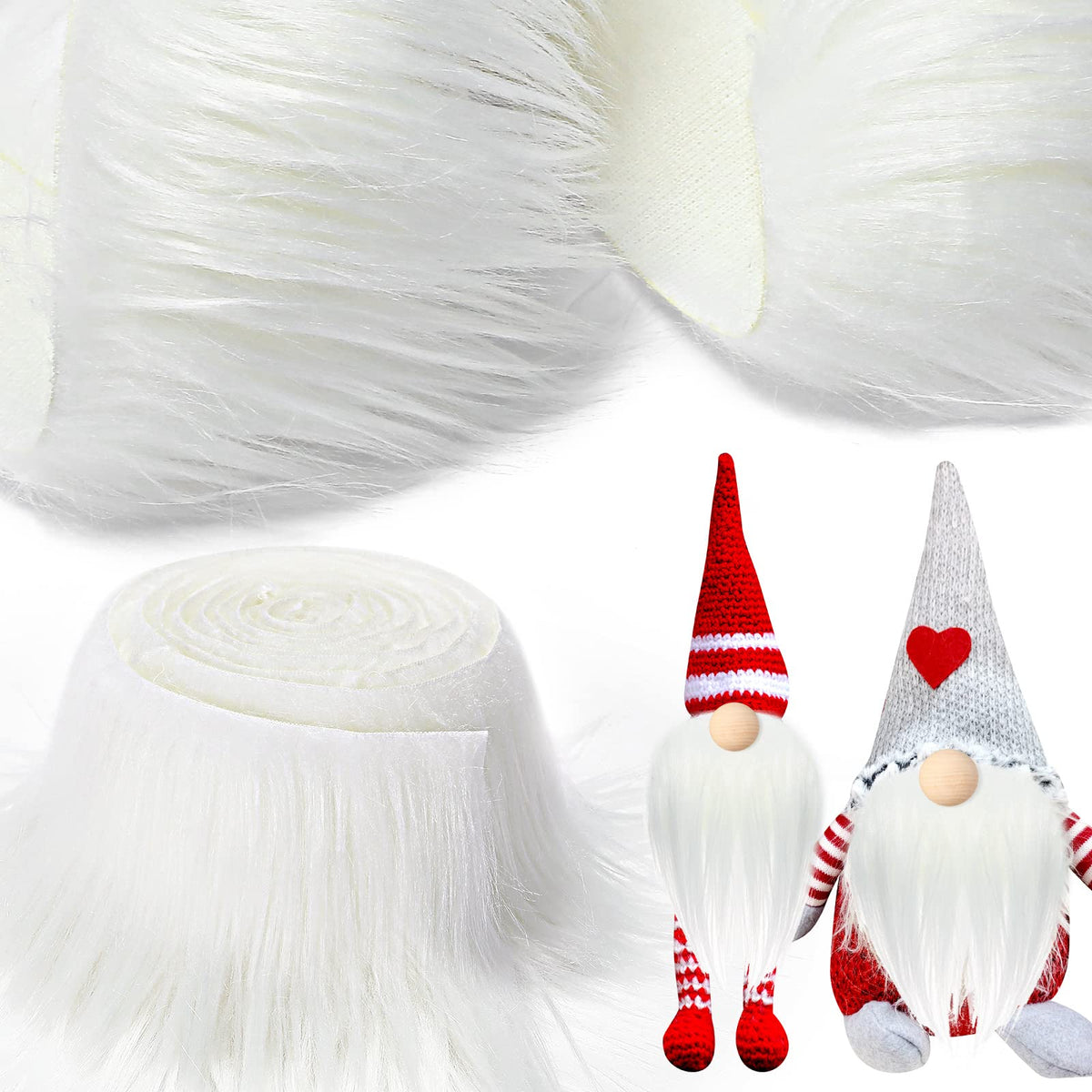 Faux Fur Fabric Christmas Fluffy Fuzzy Craft Shaggy Synthetic Plush Pa