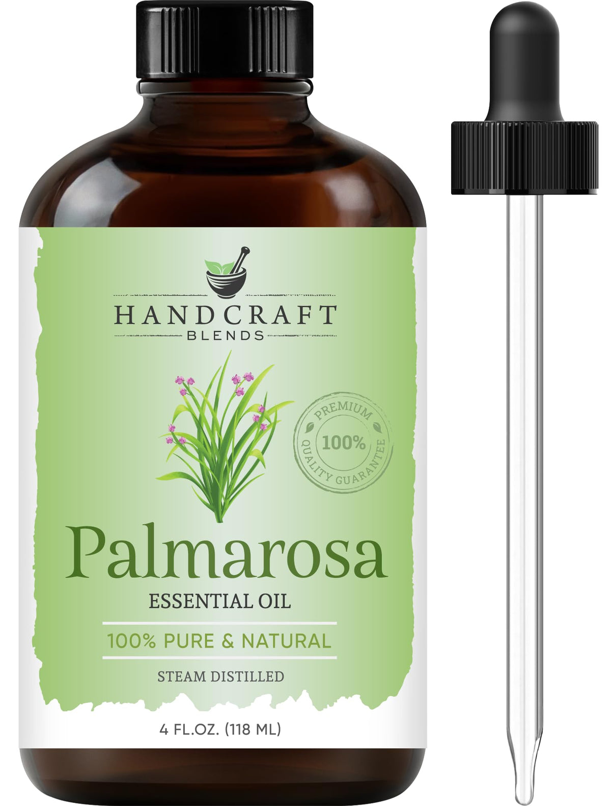 Handcraft Blends Palmarosa Essential Oil - Huge 4 Fl Oz - 100% Pure an