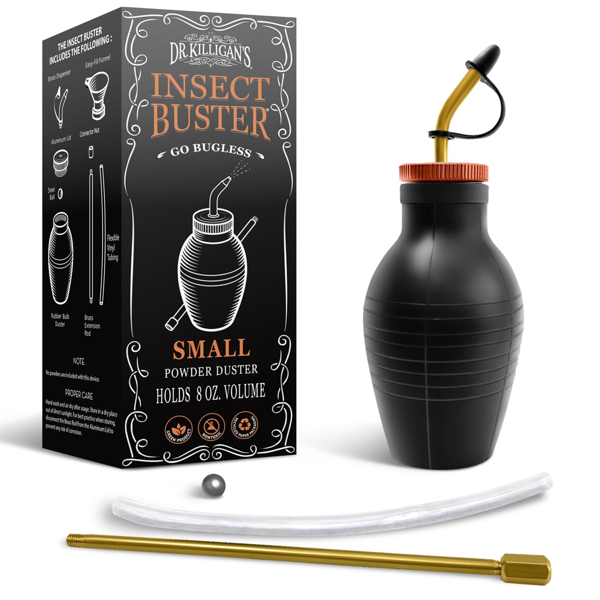Dr. Killigan's The Insect Buster - Bulb Duster, Sprayer, Applicator, D
