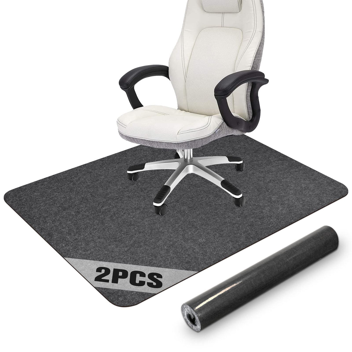 Placoot 2 Pack Office Chair Mat for Hardwood Floor, 55"x35" Computer C