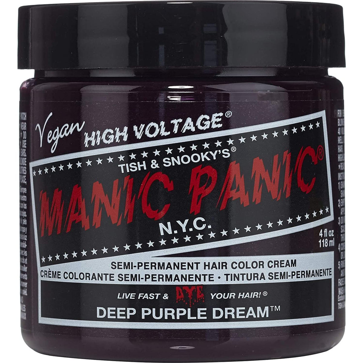 MANIC PANIC Deep Purple Dream Hair Dye – Classic High Voltage - Semi P