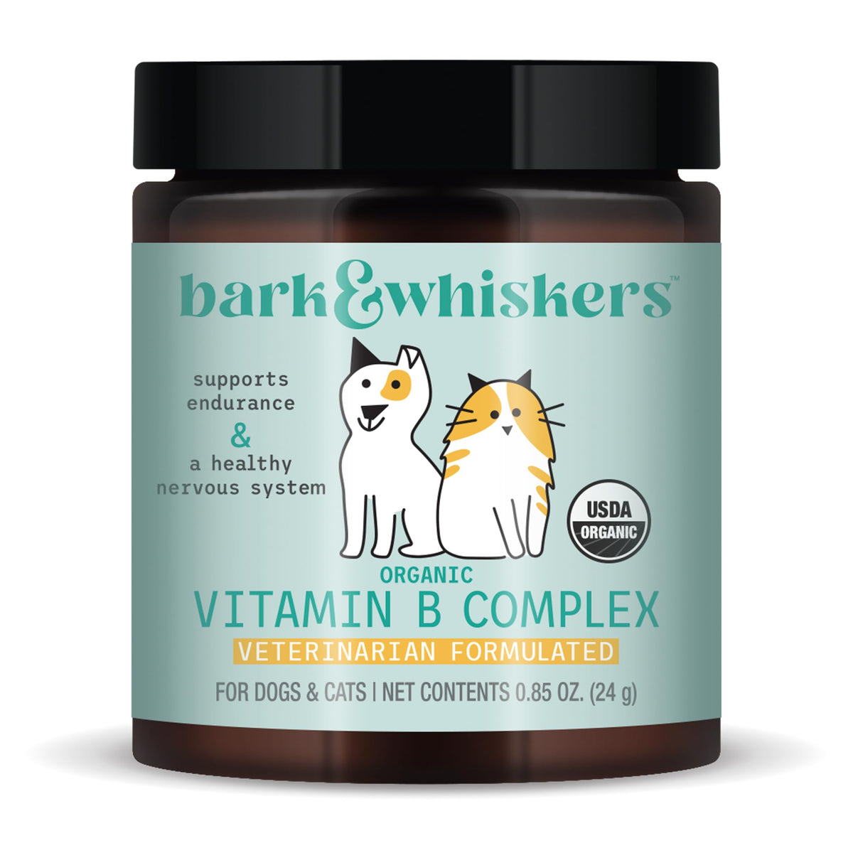 Bark & Whiskers Organic Vitamin B Complex, 0.85 Oz. (24 g), Supports A