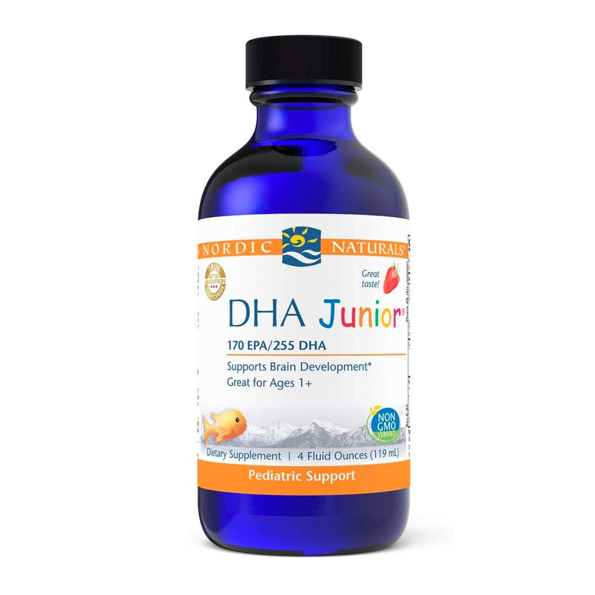 Nordic Naturals Pro DHA Junior, Strawberry - 4 oz - 530 mg Total Omega