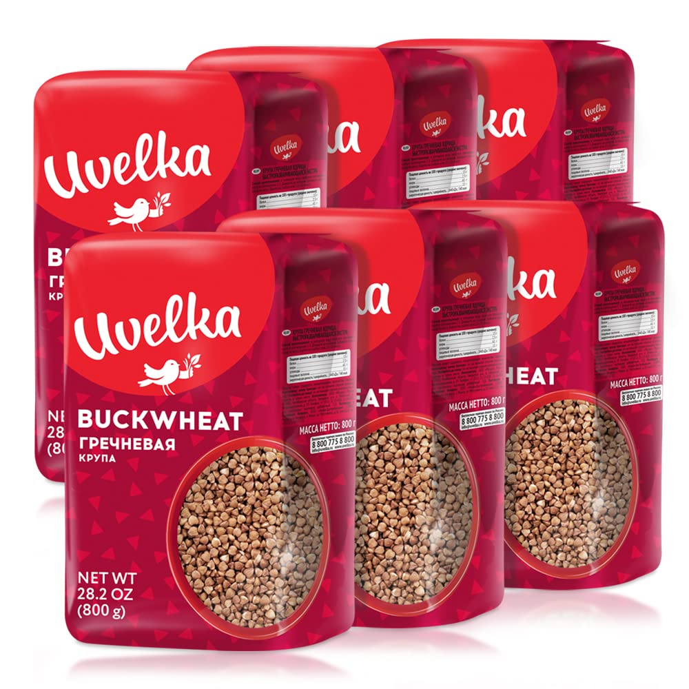 Uvelka Buckwheat Groats 800 Gram, Pack of 6 — kate-minimalist