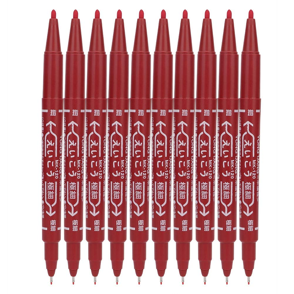 Tattoo Marking Pen, 10pcs Double End Skin Marker Piercing Positioning