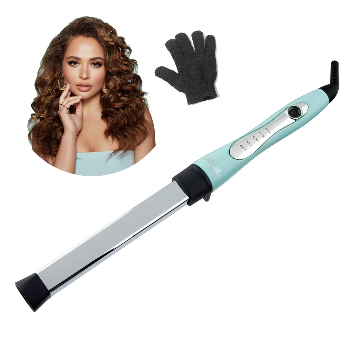 CHOPSTICK STYLER Mischief, Professional Curling Wand, 5 Variable Tempe