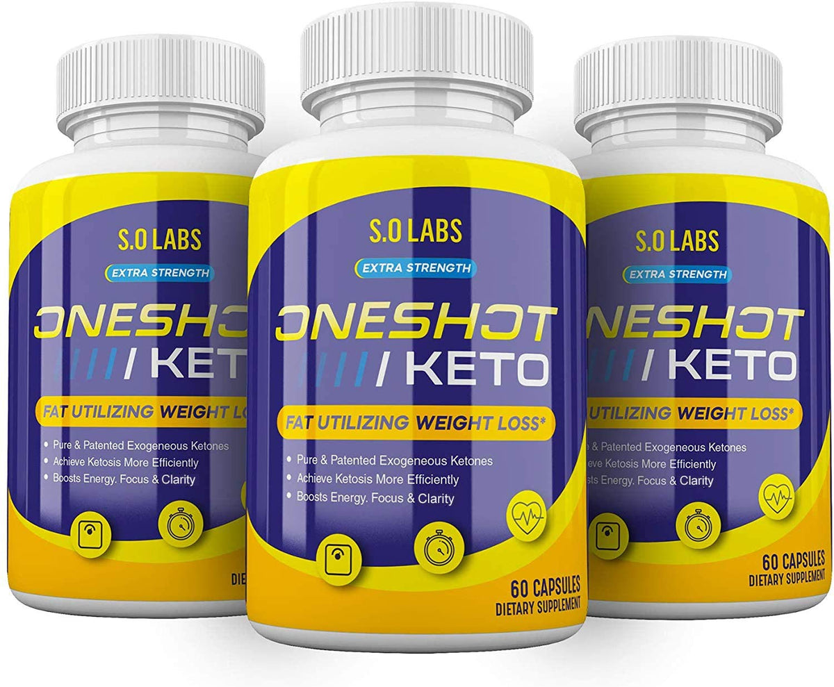 (3 Pack) One Shot Keto Pills Oneshot Keto 1 Shot Fat Advanced Formula ...