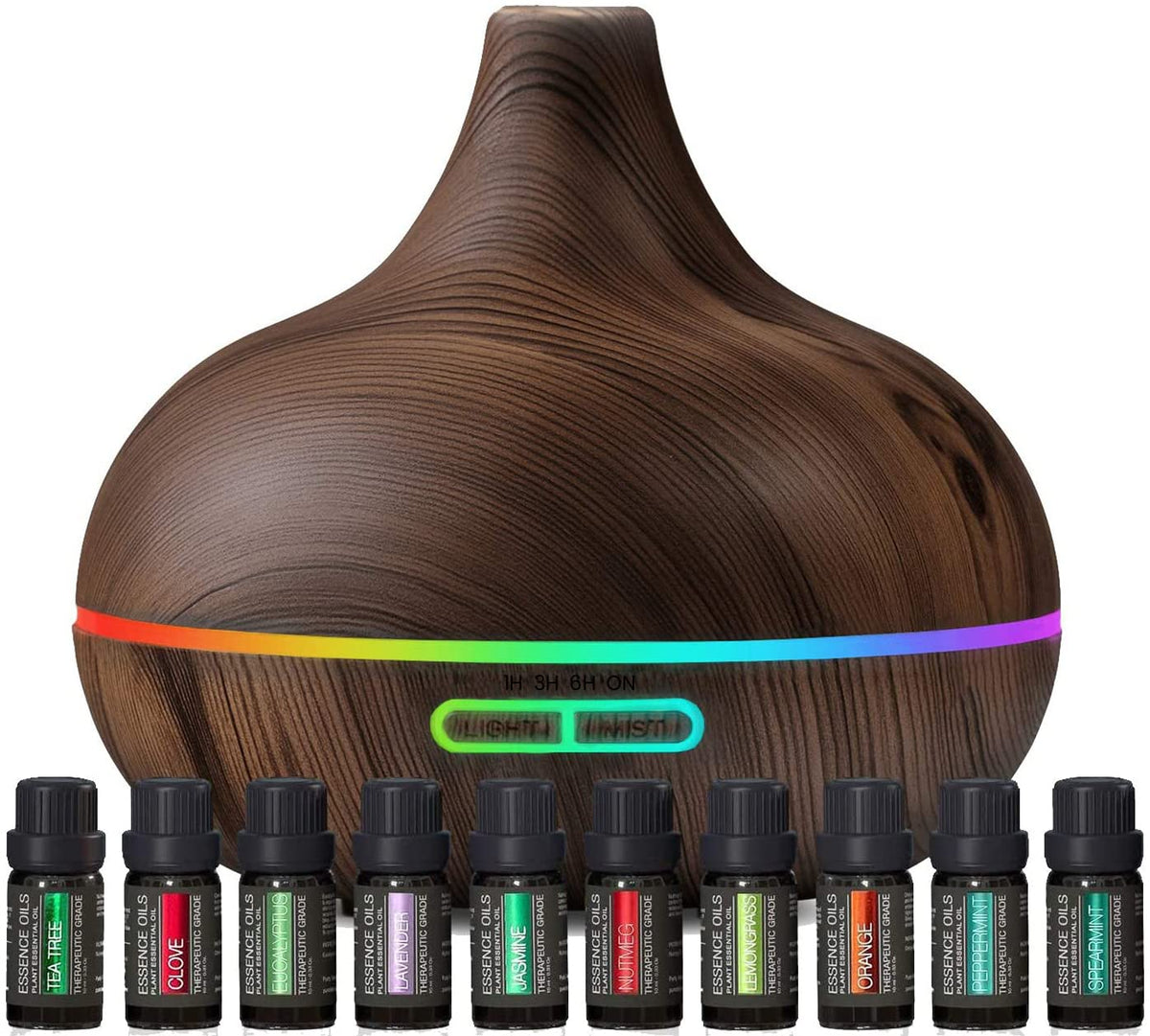 Ultimate Aromatherapy Diffuser & Essential Oil Set - Ultrasonic Diffus