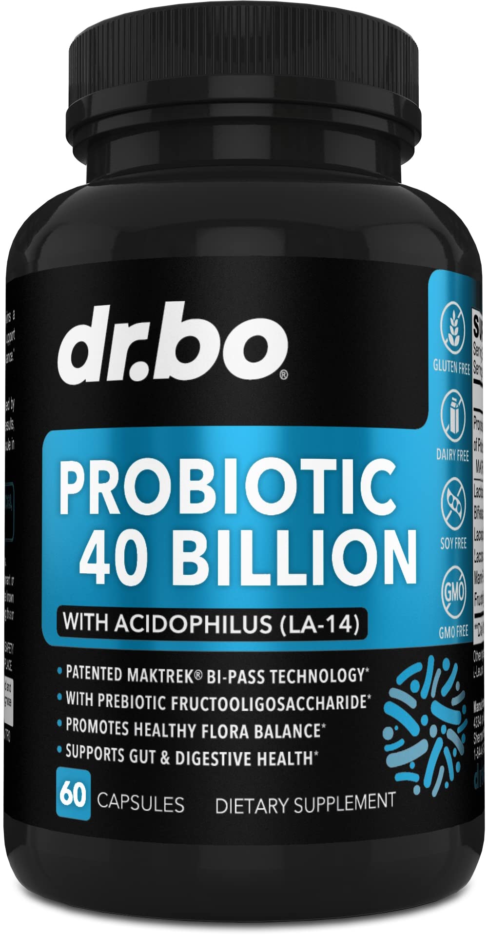 Probiotic 40 Billion CFU Supplement - Lactobacillus Acidophilus Probio