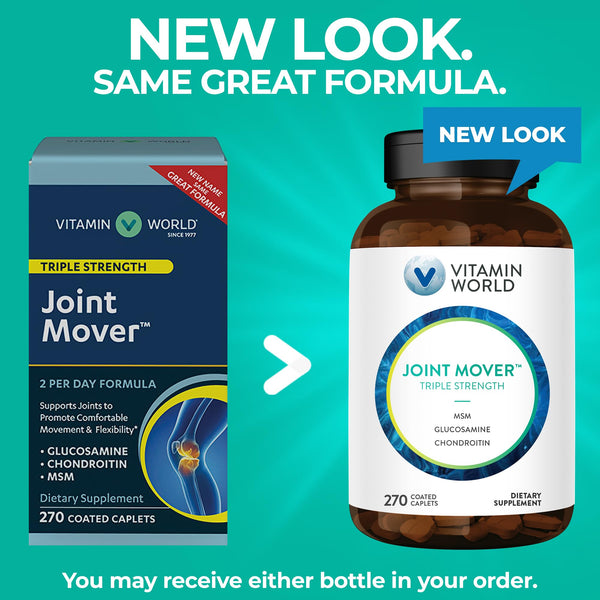 Vitamin World Triple Strength Joint Mover, Glucosamine Chondroitin wit ...