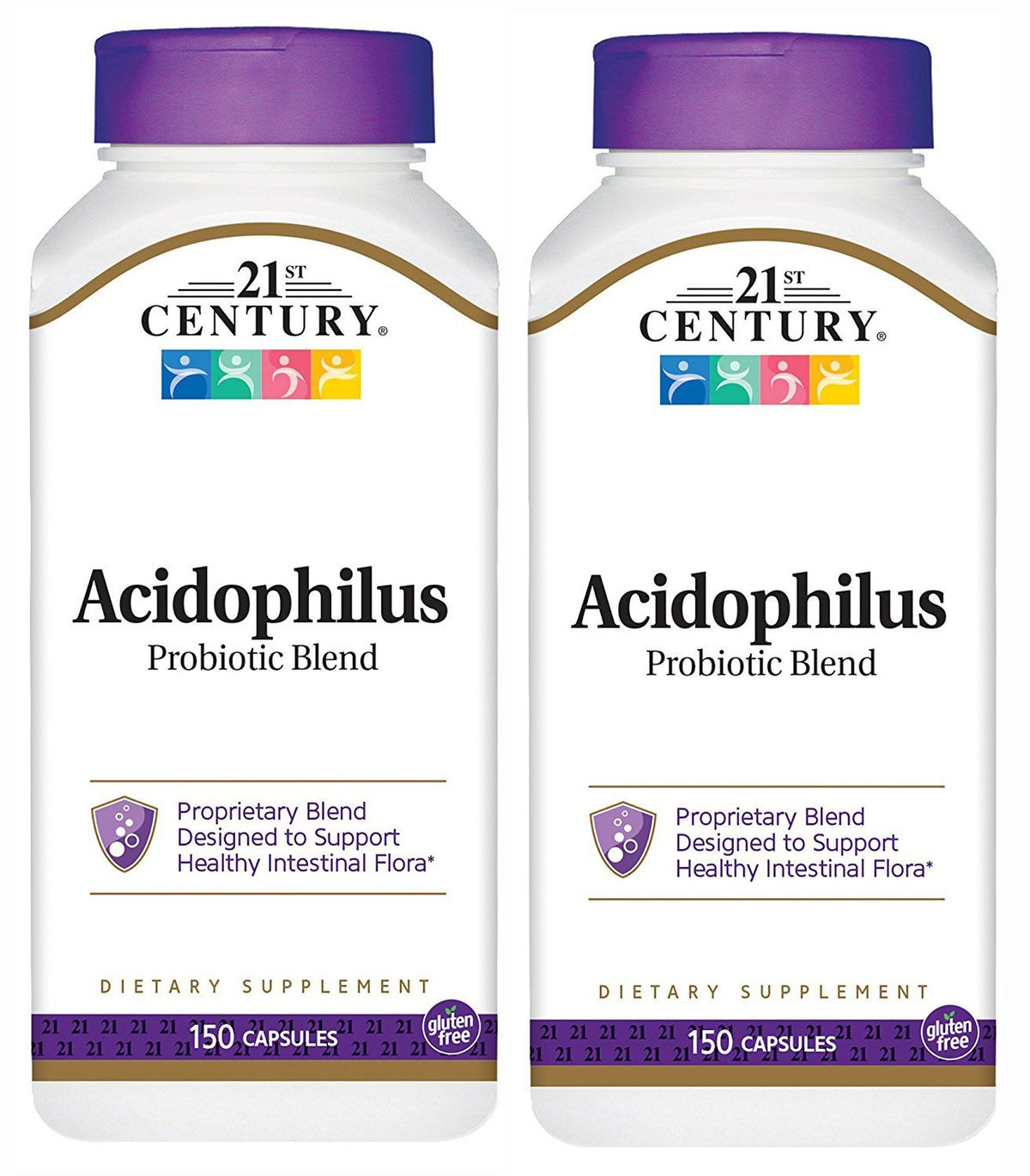21st Century Acidophilus Probiotic Blend Capsules, 150-Count (Pack of ...