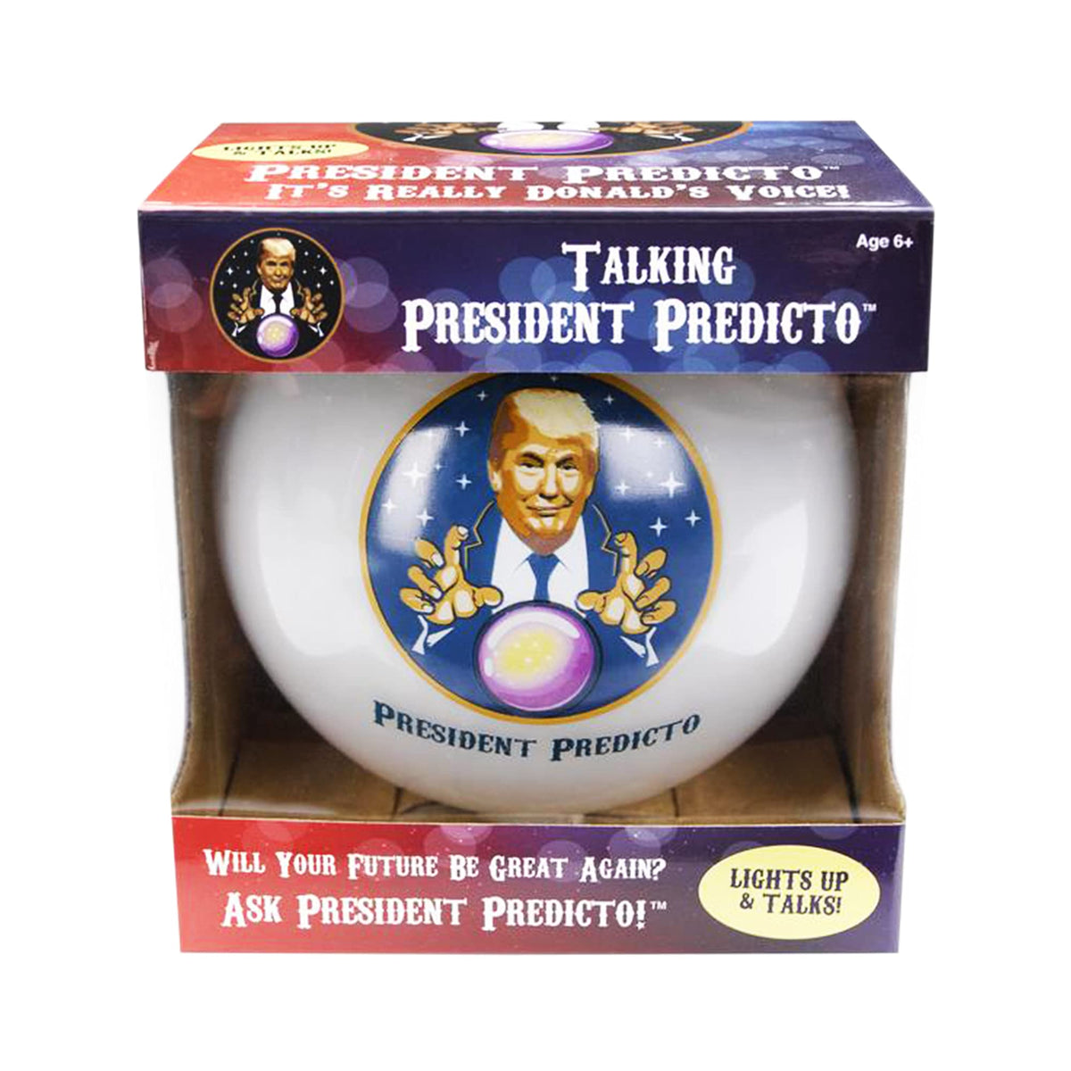 Talking President Predicto - Donald Trump Fortune Teller Ball - Lights ...