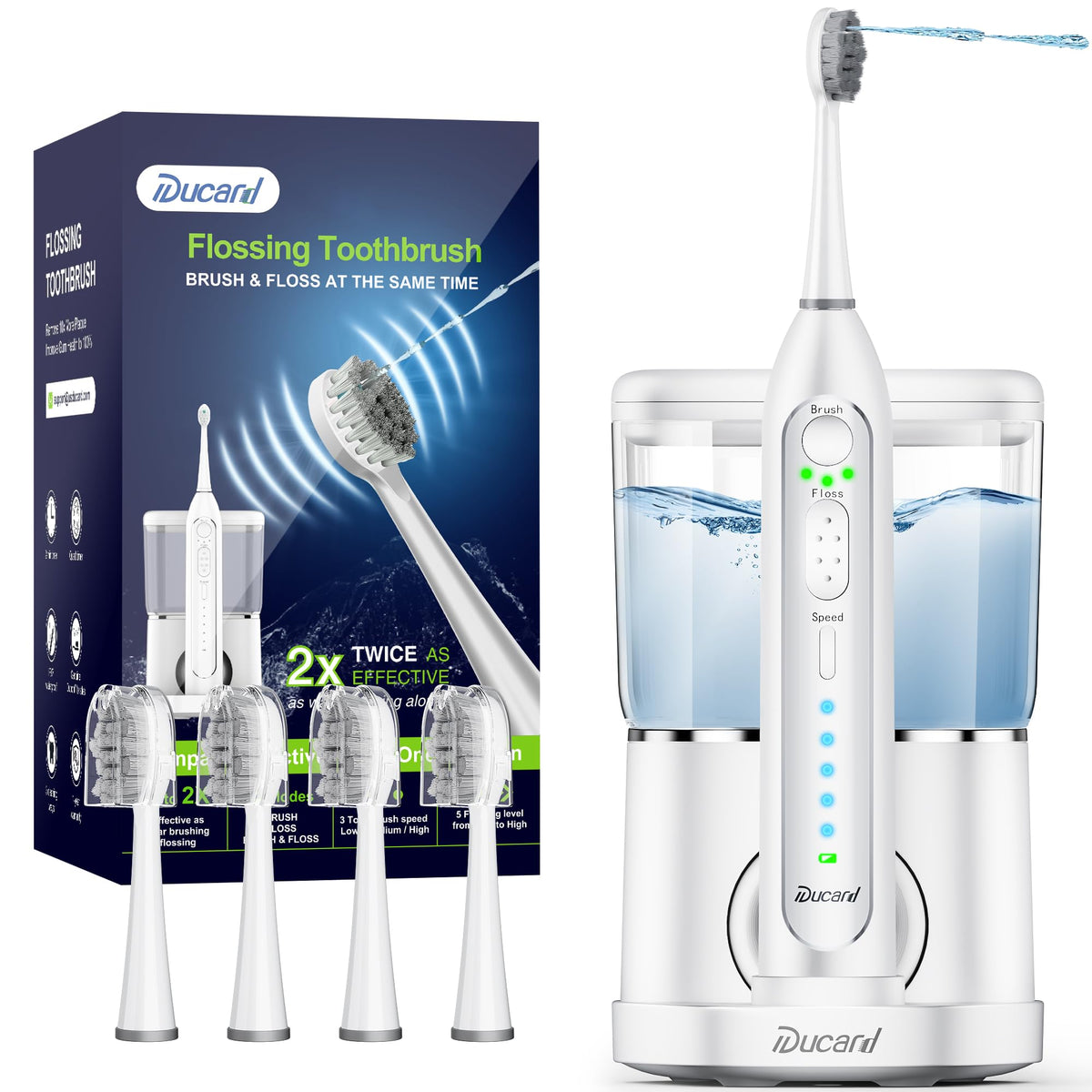 Ducard Professional Flossing Toothbrush for Teeth Pick: Electric Tooth