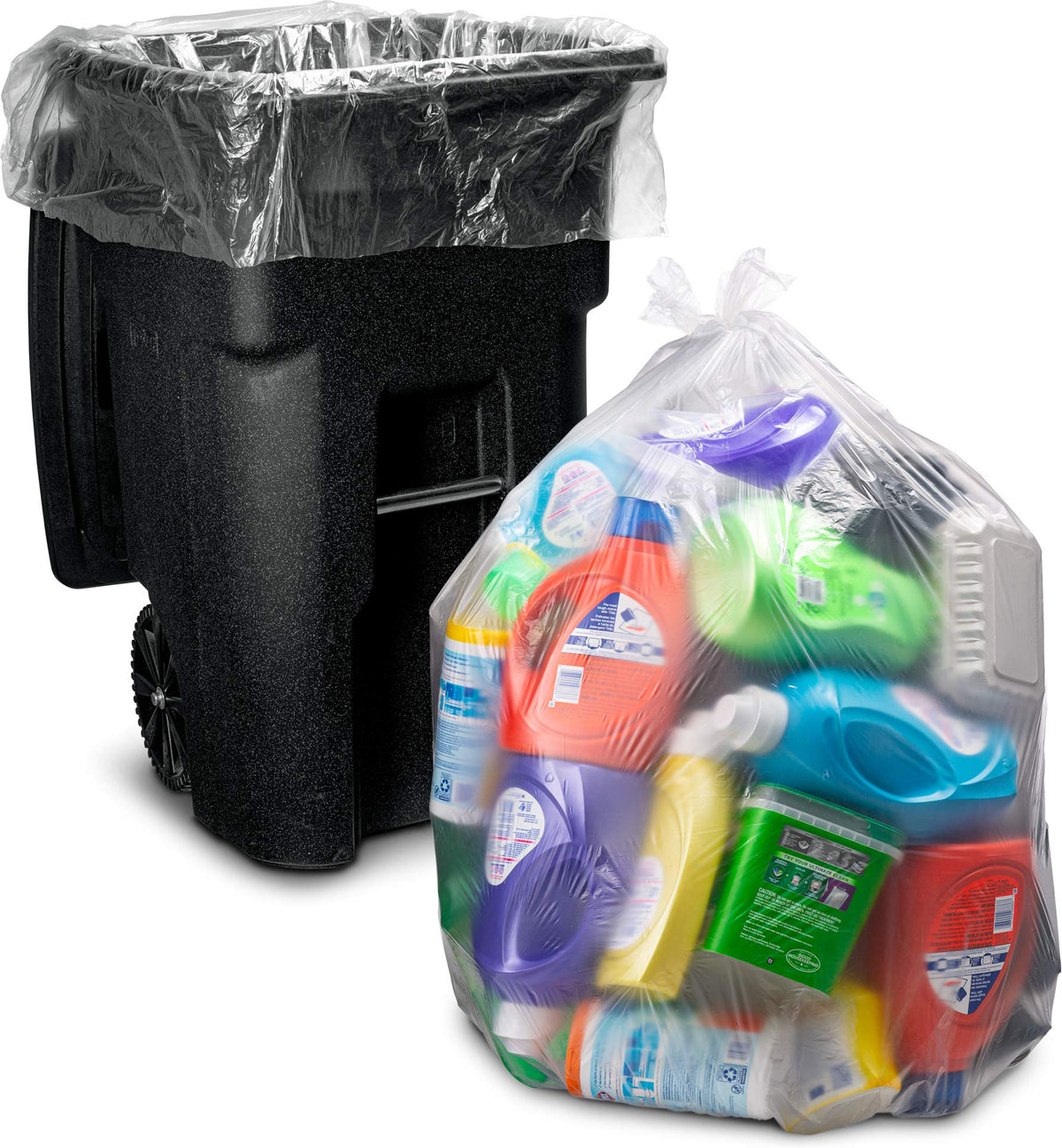 95-96 Gallon Trash Bags, (Value Pack 50 Bags w/Ties) Extra Large Heavy
