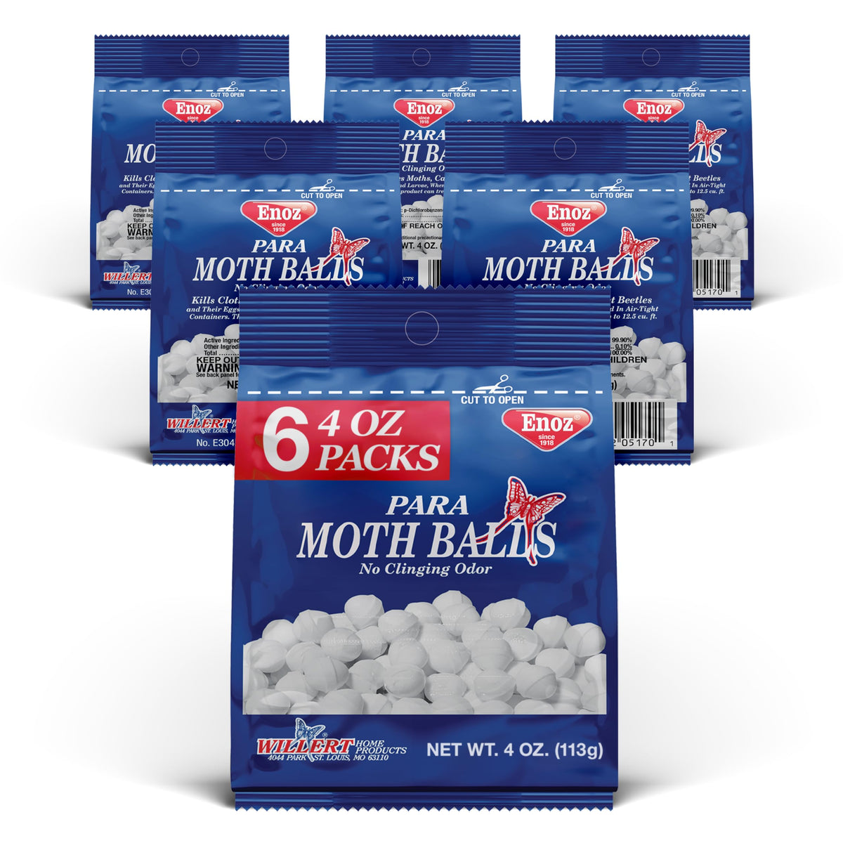 Enoz para Moth Balls For Insects, Kills Clothes Moths and Carpet Beetl