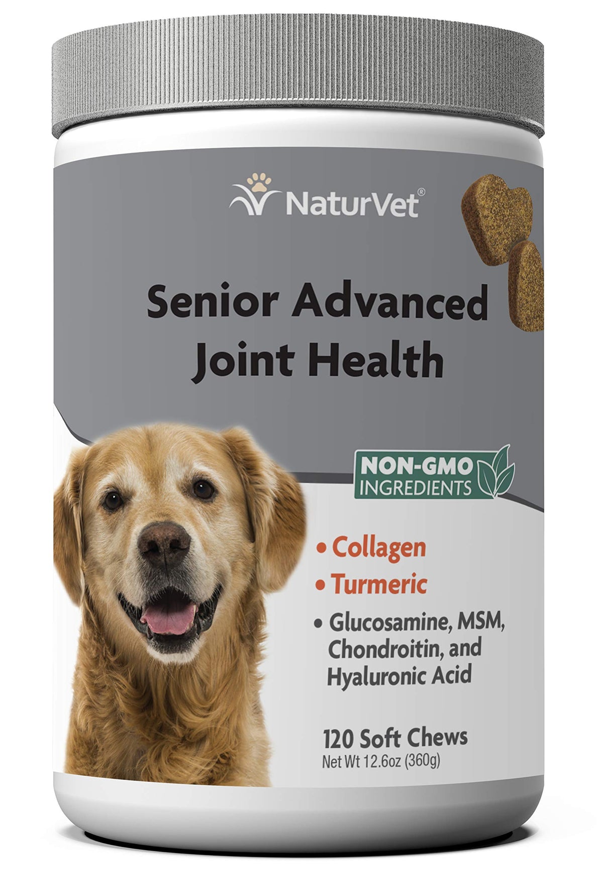 NaturVet Senior Advanced Joint Health Dog Supplement – Includes Glucos