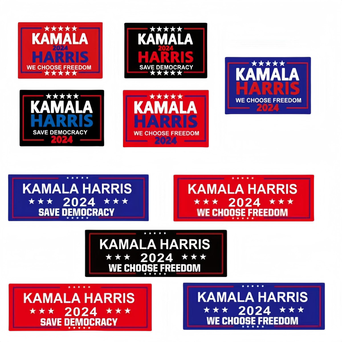10 Pack Kamala Harris for President 2024 Car Bumper Stickers - Include