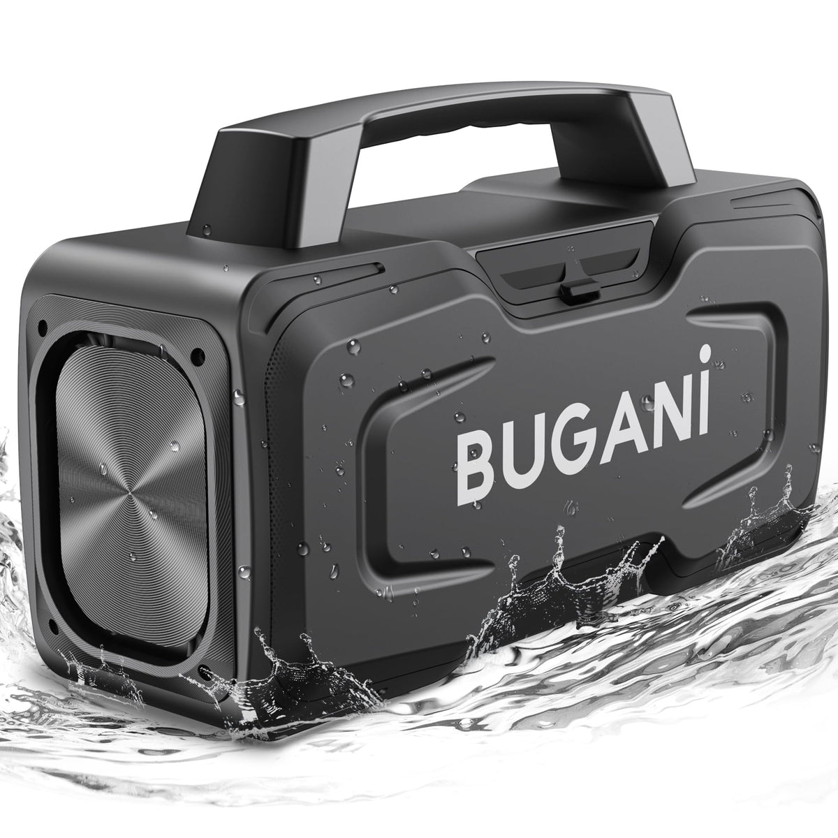 BUGANI Bluetooth Speakers, 80W Powerful Portable Wireless Speaker IPX7