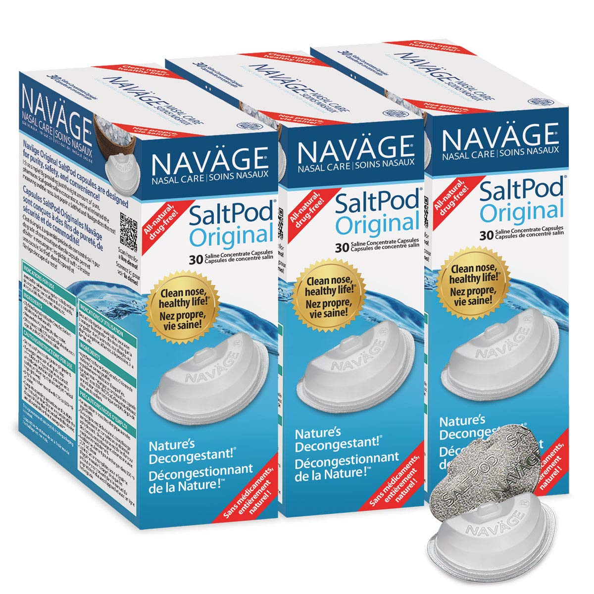 Navage SaltPod Bundle 3 30-Packs (90 SaltPods) - Navage Salt Pod Refil