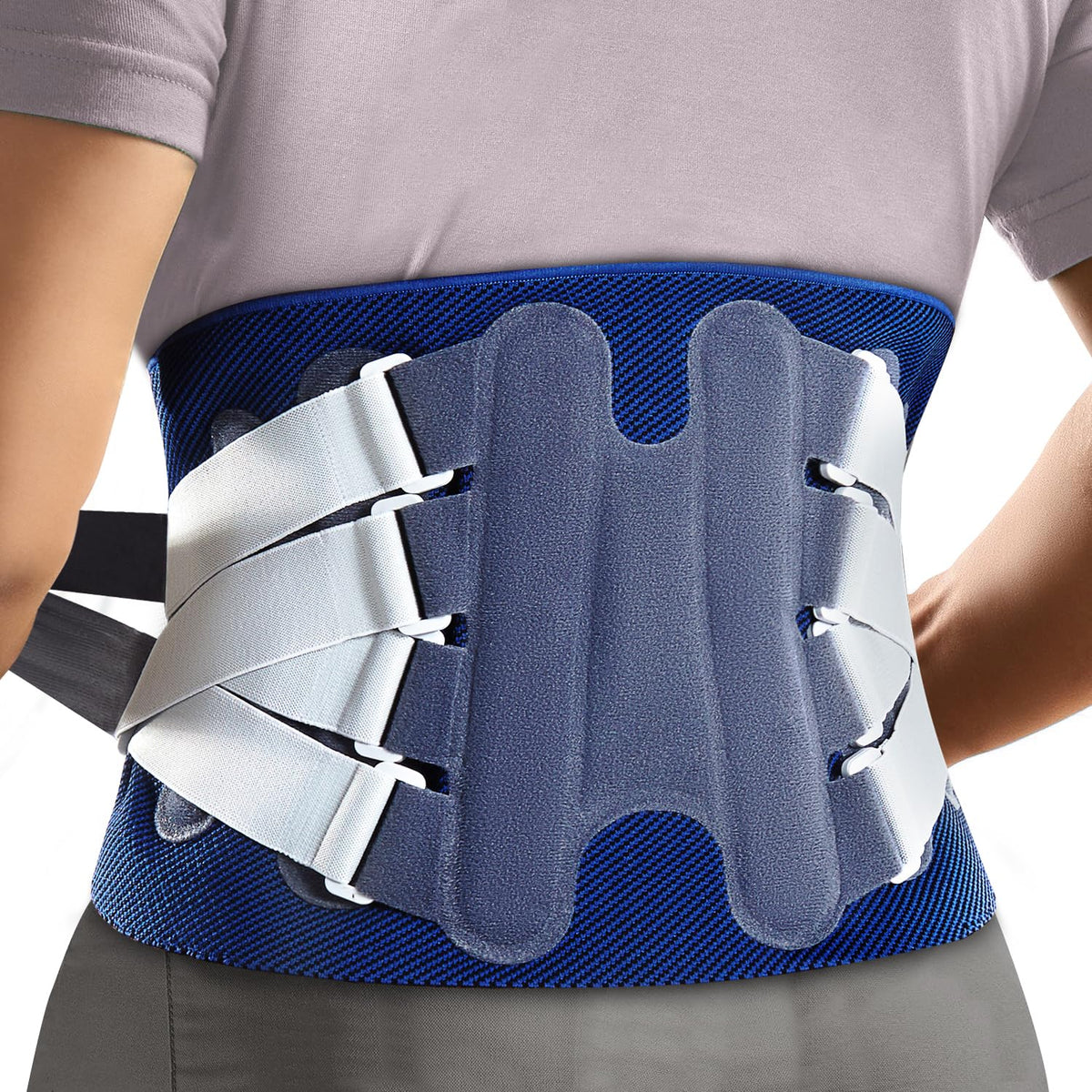 NEENCA Back Support Brace, Adjustable Lumbar Support for Pain Relief o