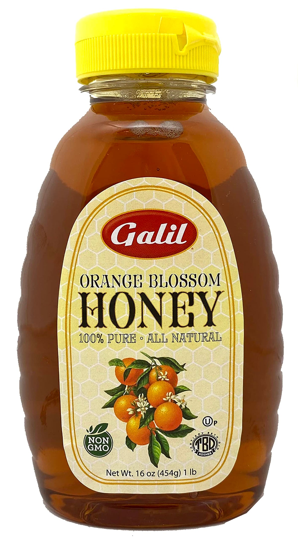 Galil Kosher Honey – Orange Blossom Honey 100% Pure, All-Natural, Non-