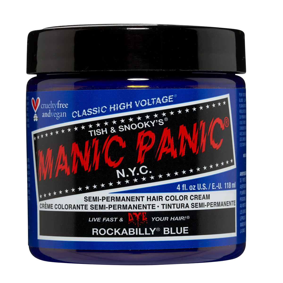 MANIC PANIC Rockabilly Blue Hair Dye - Classic High Voltage - Semi Per