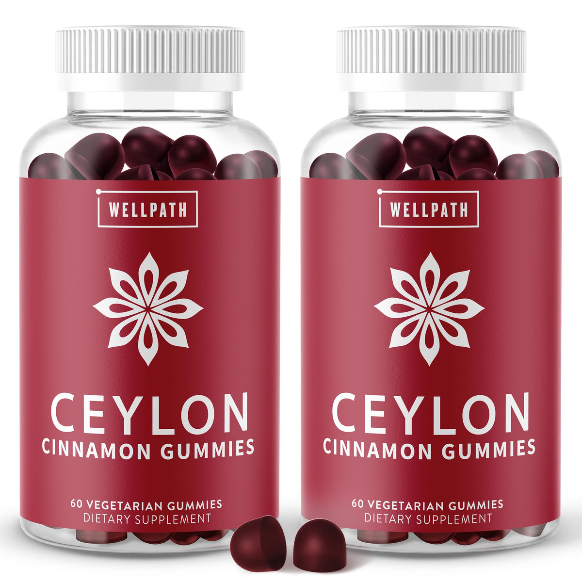 WellPath Ceylon Cinnamon Gummies 2-Pack | Sugar Free | Antioxidants