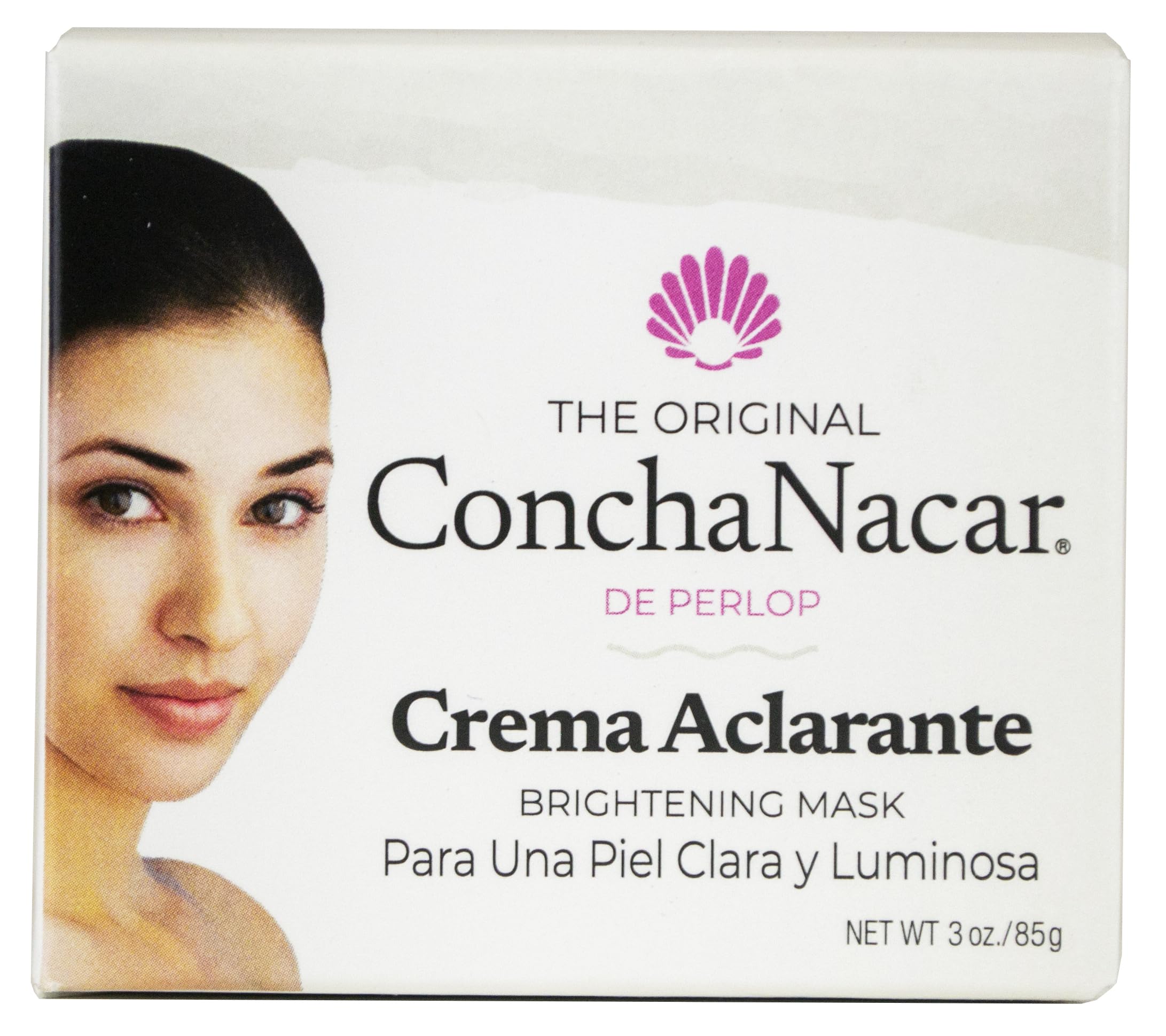 Concha Nacar Crema Aclarante No.3, Brightening Mask 3 oz, Reduces Appe ...