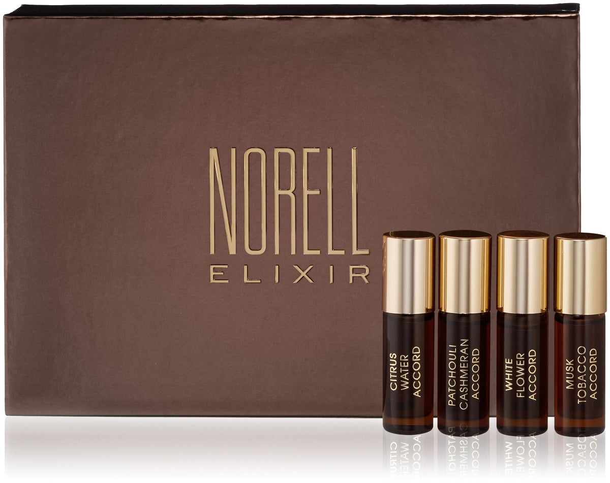 NORELL Elixir ACCORD COLLECTION EDP 4pc Set Patchouli Cashmeran Flower
