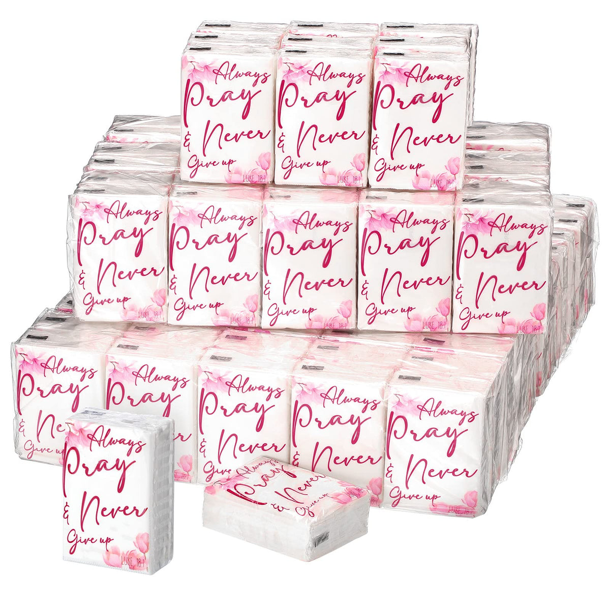 100 Bulk Pocket Mini Tissues Travel Size, Packs for Guests 3 Ply Alway ...