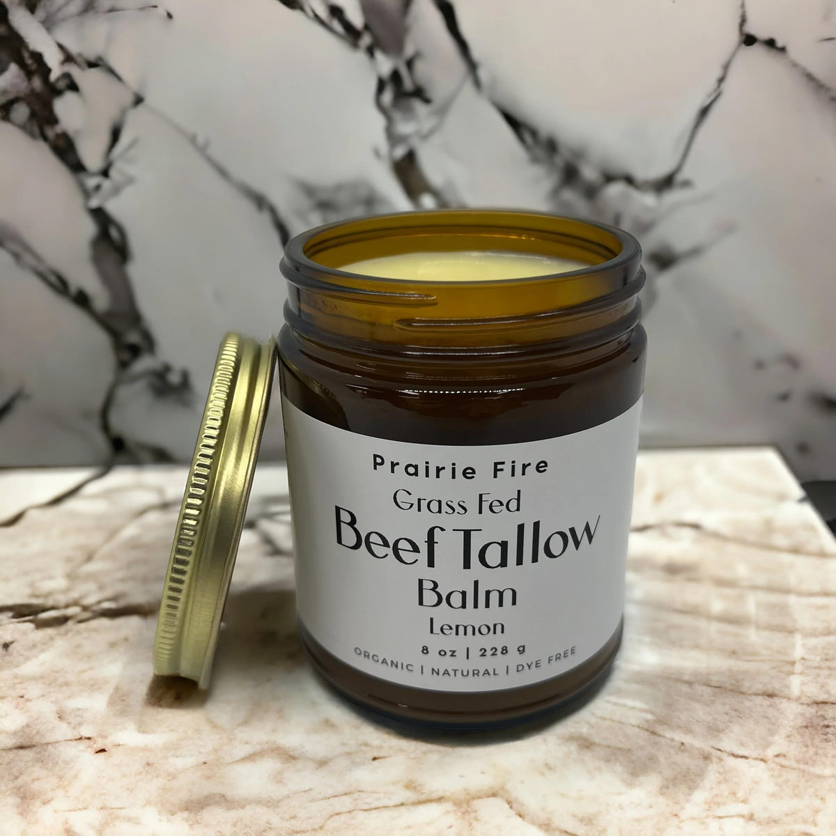 Prairie Fire Candles Beef Tallow Balm - 8 oz - Organic Grass Fed - Moi ...