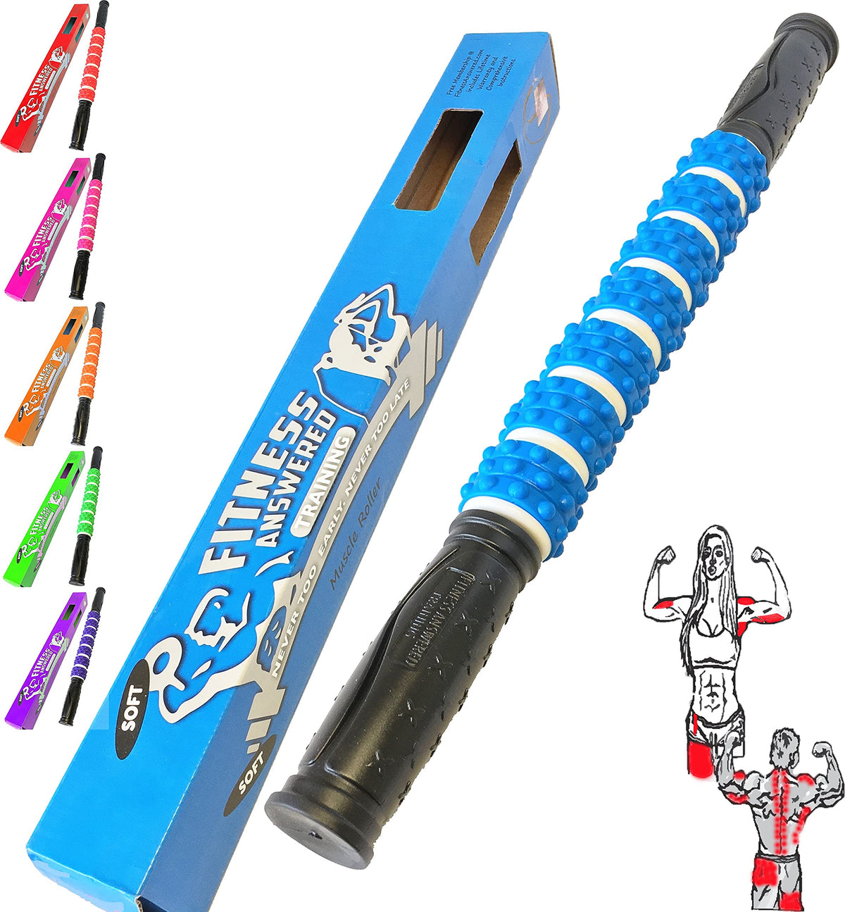 It Band Roller Muscle Roller Massage Stick for Legs Foam Roller for Sh