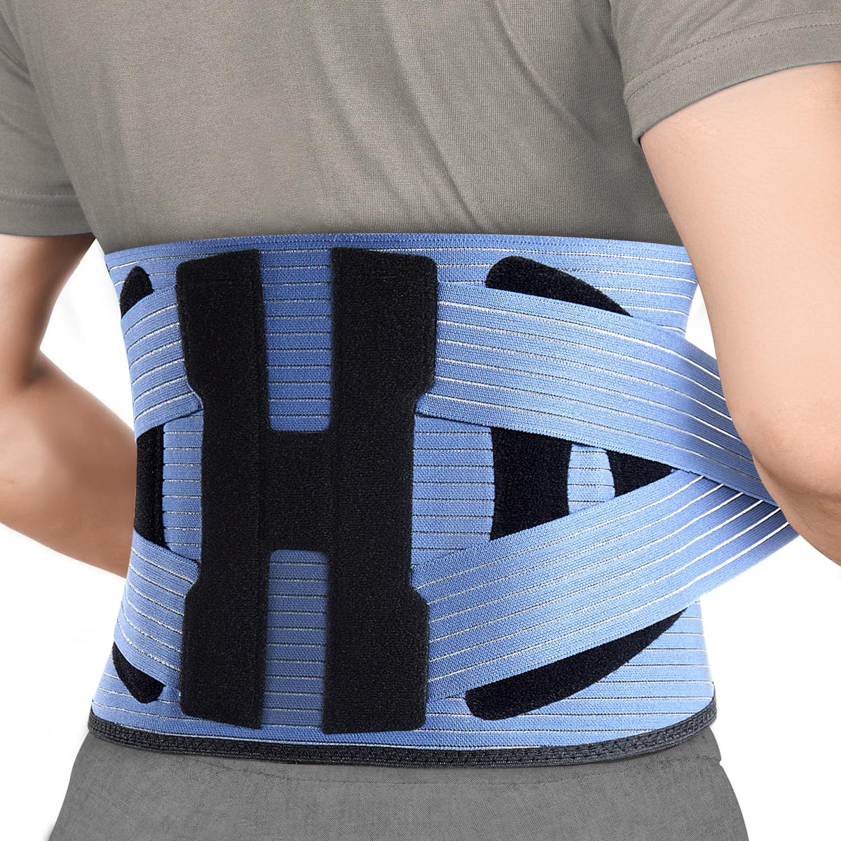 NEENCA Back Support Brace, Adjustable Lumbar Support for Pain Relief o
