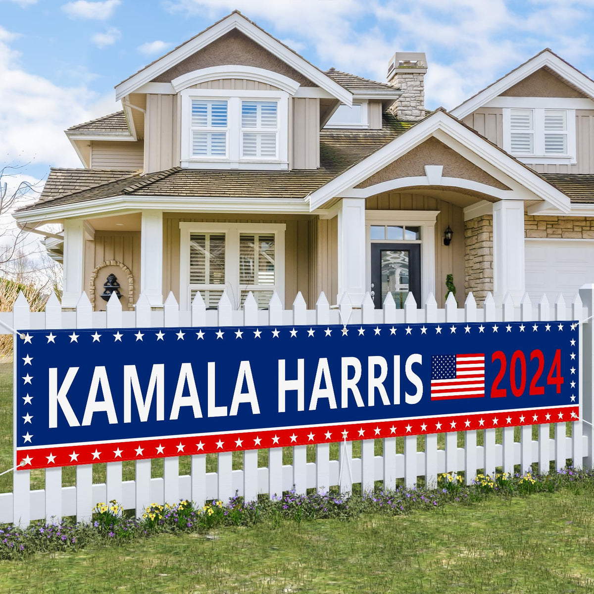 Probsin Kamala Harris 2024 Banner 120" x 20" Support Kamala Harris Ele